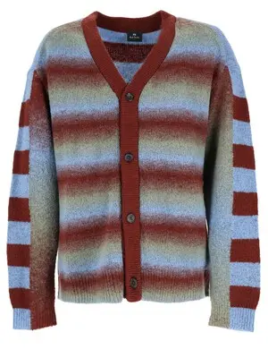 Paul Smith Cardigan In Lana - Blue