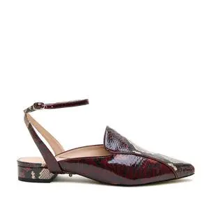 ALTERRE Burgundy Python Marilyn Pointed Loafer