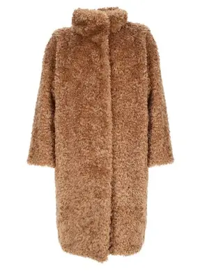 HERNO Cappotto Teddy Curly In Ecopelliccia