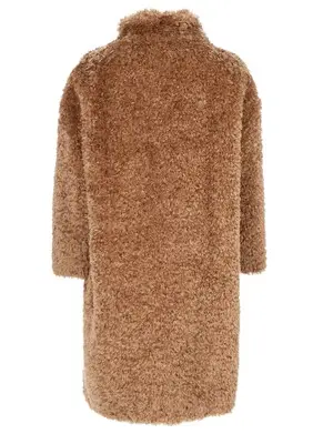 Herno Cappotto Teddy Curly In Ecopelliccia - Brown