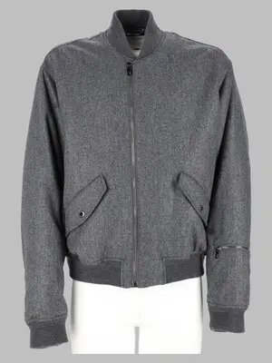 Dolce & Gabbana Bomber In Flanella Di Lana Imbottito