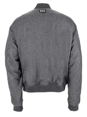 Dolce & Gabbana Bomber In Flanella Di Lana Imbottito
