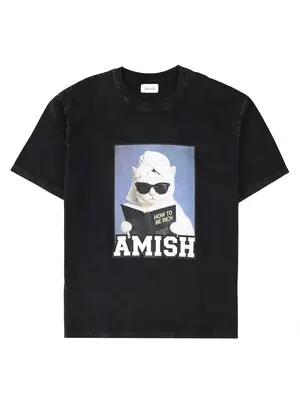 AMISH SUPPLIES T-shirt Con Stampa "rich Cat