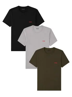 Hugo 3-pack T-shirt Con Logo - Multicolour