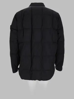 Stone Island Piumino Antigoccia Con Colletto Rigido