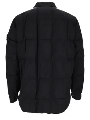Stone Island Piumino Antigoccia Con Colletto Rigido