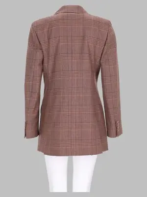 Max Mara Blazer Doppiopetto In Lana Principe Di Galles