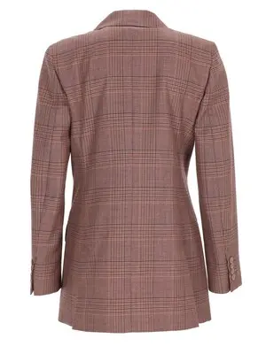 Max Mara Blazer Doppiopetto In Lana Principe Di Galles