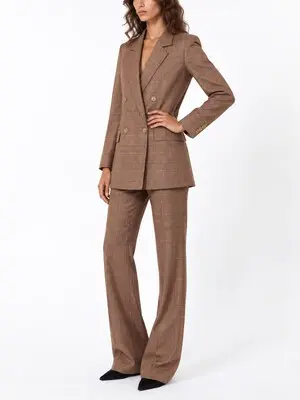 Max Mara Blazer Doppiopetto In Lana Principe Di Galles