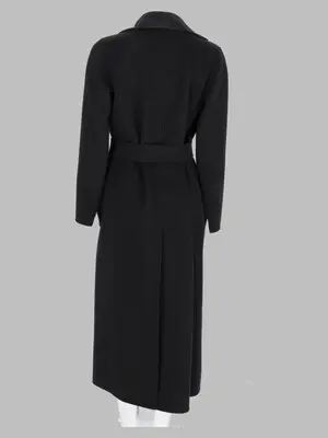 Max Mara Cappotto A Vestaglia In Drap Di Lana