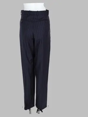 Givenchy Pantalone A Righe Con Doppia Piega In Lana