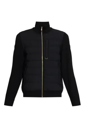 Moose Knuckles Quilted-front Cardigan - Black