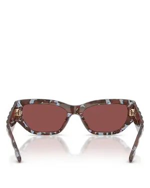 Tory Burch Rectangular Sunglasses, 55mm - Blue