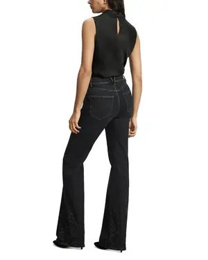 Veronica Beard Crosbie High Rise Flare Leg Jeans