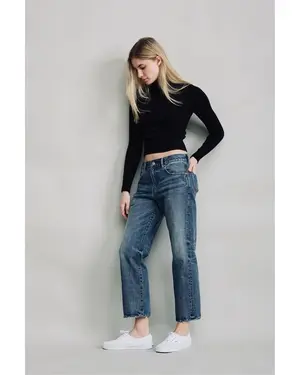 Denimist Lindsay High Rise Slim Straight Jeans