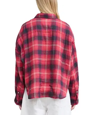 Denimist Bailey Cropped Plaid Shirt