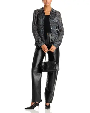 Paige Desano Printed Satin Shirt