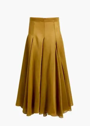KHAITE Coda Skirt In Bronze
