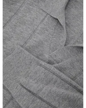 REISS Compton Wool Open Collar Square Pattern Polo Shirt