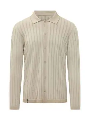 AROVESCIO Ribbed Collar Shirt