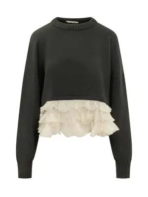 Alberta Ferretti Merino Wool Knit Sweater