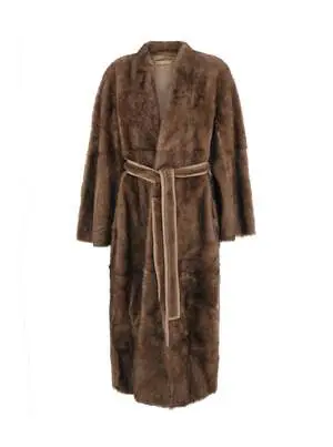 Nour Hammour Notched Revers Fur Patch Pocket Jacket
