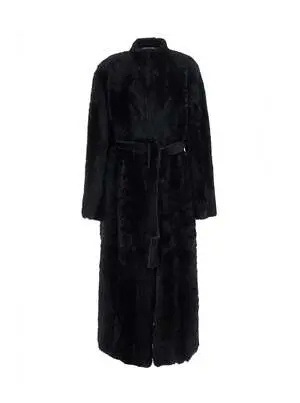 Nour Hammour Wool Button-front Notched Collar Jacket With Side Pockets