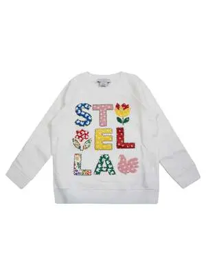 Stella McCartney Mini Floral Embroidered Sweatshirt - Bianco
