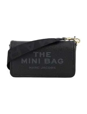 Marc Jacobs Marc Jacobs Logo-Print Detachable Leather Shoulder Strap Mini Bag Nero