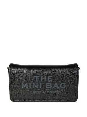 Marc Jacobs Marc Jacobs Logo-Print Detachable Leather Shoulder Strap Mini Bag Nero