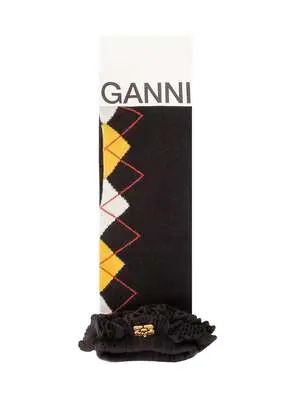 GANNI Argandale Socks Ribbed Mini Ankle Socks For Everyday Wear