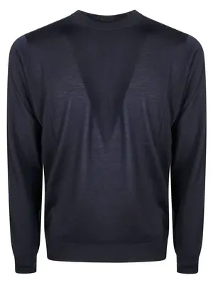 FILIPPO DE LAURENTIIS Merino Wool Crew Neck Long Sleeve - Blu