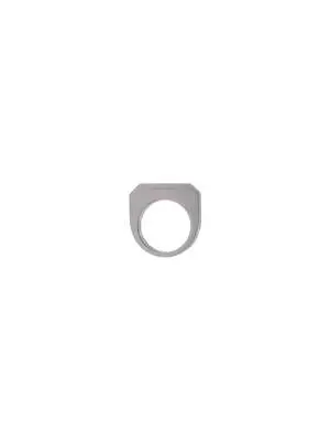 Rick Owens Geometric Statement Ring - Silver