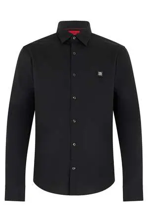 BOSS Slim-fit Long-sleeve Button-down Shirt With Classic Collar