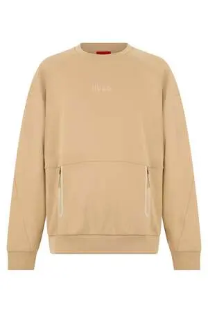 BOSS Regular-fit Sweatshirt With Pockets - Beige