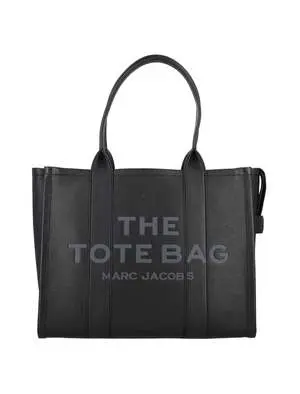 Marc Jacobs Large Grained Leather Tote Handbag With Logo Detail