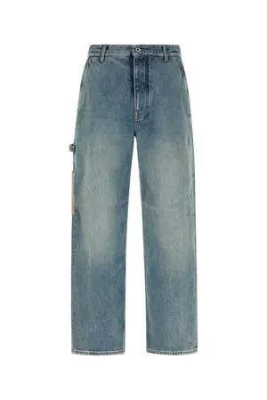 Loewe Relaxed Fit Wide-leg Jeans - Light Blue