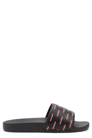 BOSS Logo-accent Slippers With Comfort Flat Insole