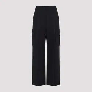 Carven Wool Cargo Trousers - Black