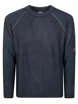 C.P. COMPANY Fleece Knit Crew Neck Sweater
