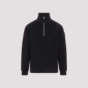 C.P. COMPANY Cotton Polo Sweatshirt - Black