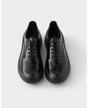 Prada Brushed Leather Sneakers