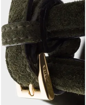 Prada Nova Large Suede Tote Bag - Forest