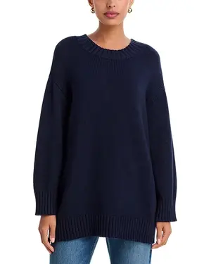 L'Agence Loden Cotton Tunic Pullover Sweater