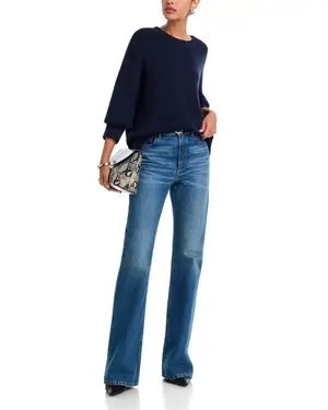 L'Agence Loden Cotton Tunic Pullover Sweater
