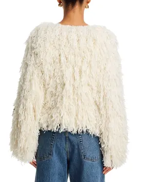 FRAME The Fringe Sweater Jacket
