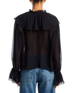 FRAME The Silk Soiree Blouse