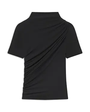 FRAME Short Sleeve Draped Top