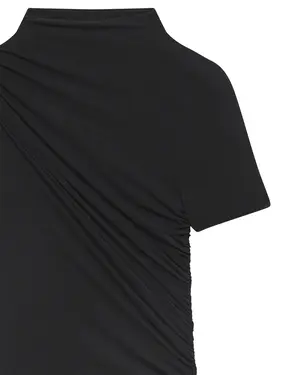 FRAME Short Sleeve Draped Top