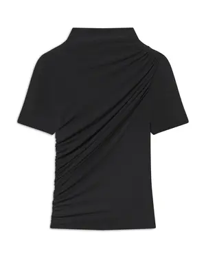 FRAME Short Sleeve Draped Top